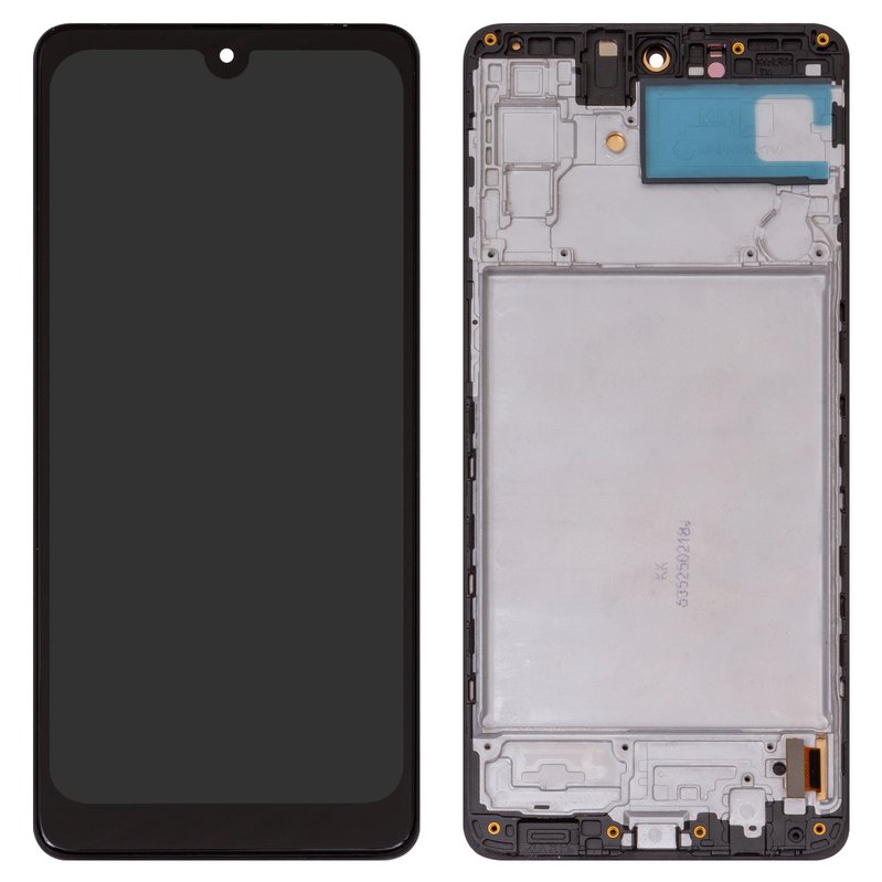 LCD compatible with Samsung M515 Galaxy M51, (black, with frame, High ...
